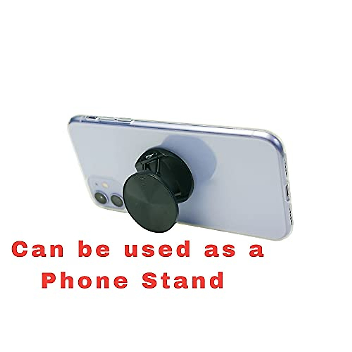 Unique Fortunes Finger Phone Grip Holder . for iPhone and Samsung. Phone Stand for Desk Phone Socket (Black)