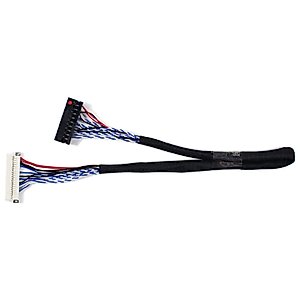 VSDISPLAY LVDS Cable DF19-20P Single Wire 20 pin 1ch 6bit for 10.4 inch 12.1 inch 13.3 inch LCD Screen