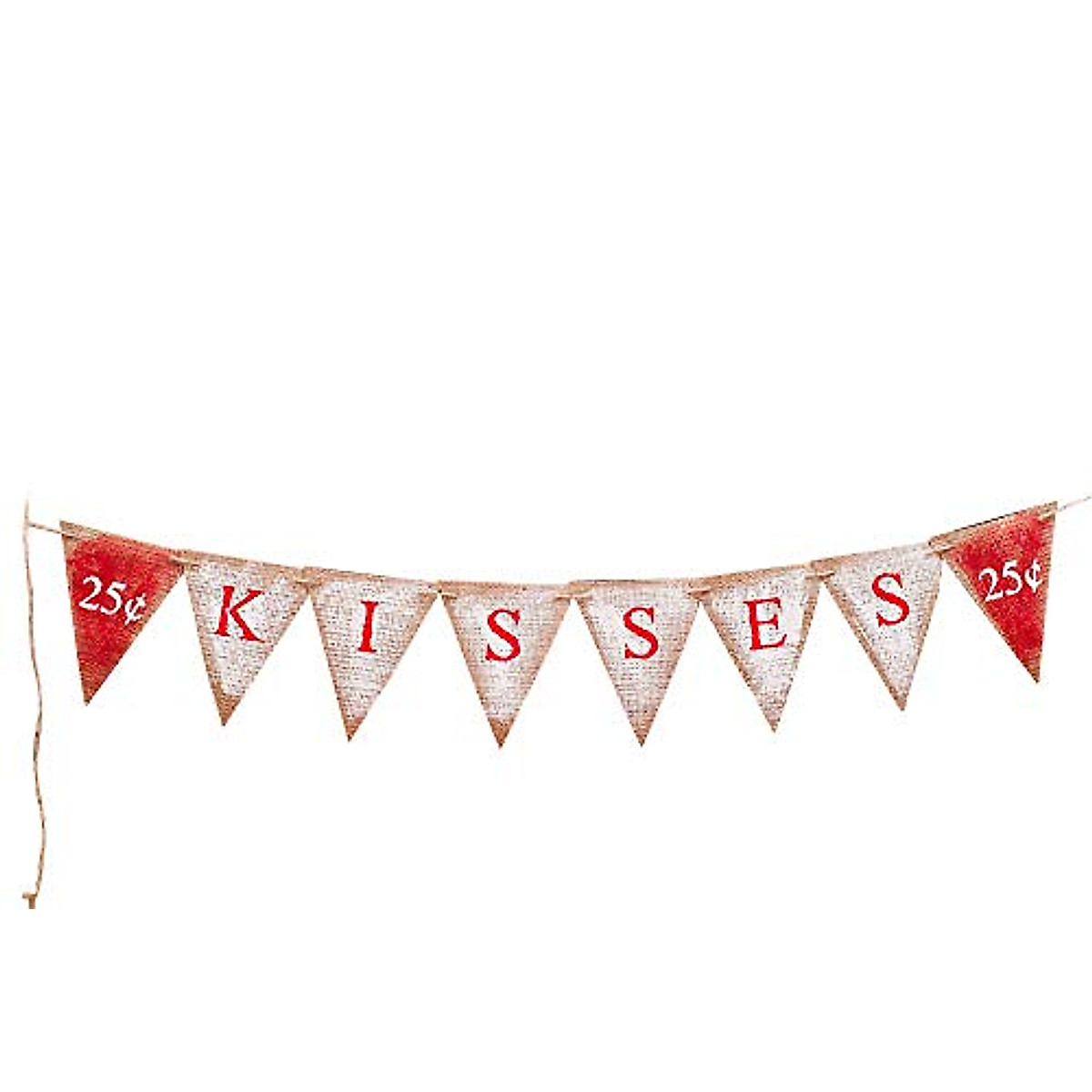 Valentines Day Decor | Valentines 25 cent Kisses Banner | Valentine Decoration