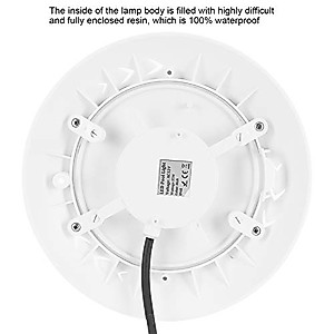 Wosune Landscape Lights, Pool Light Practical for Underwater Lighting for Garden Engineering Design for Public Fountain Squares for Courtyard Swimming Pools(SL-8001)
