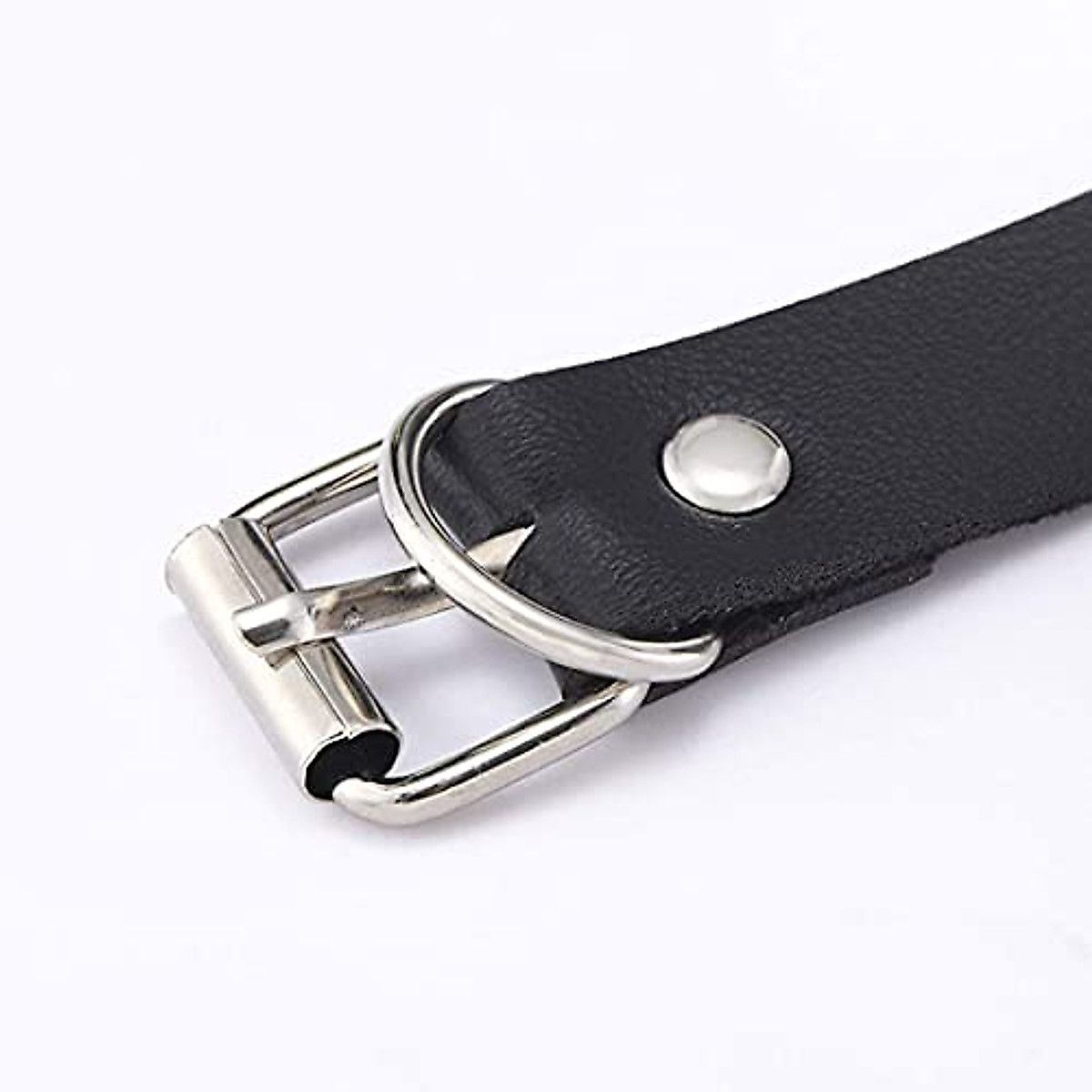 JOJO& LIN Punk Black Waist Chain Belt Leather Layered Belly Body Chains Rave Body Jewelry Accessories for Women and Girls Black