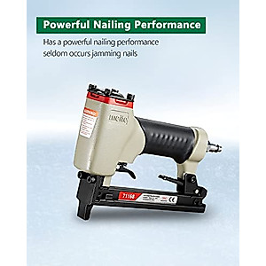 meite 7116B Upholstery Stapler -22 Gauge 3/8-Inch Crown or C Crown 1/4-Inch to 5/8-Inch Length Pneumatic Fine Wire Stapler