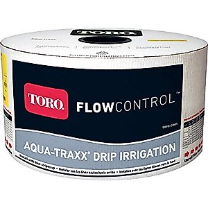 Toro EAFC5060850-750 Flow Control - 5/8" Drip Tape, 8 mil, 8", 0.50 GPM/100', 7,500' - EAFC5080850-750