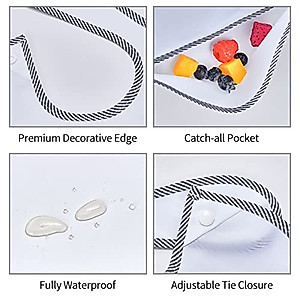 Qwalnely Cow Print Baby Stuff 2Packs Baby Bibs for 3-24 Months Waterproof Washable Fabric for Boys Girls Stuff, Terry Bibs, Newborn Toddler Bibs Organic Bibs