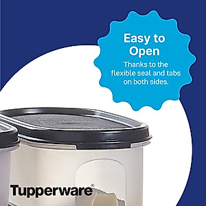 Tupperware Brand Modular Mates Oval Set - 5 Dry Food Storage Containers with Lids (2 Cup, 4¾ Cup, 7¼ Cup, 9¾ Cup & 12¼ Cup Sizes) - Airtight, Dishwasher Safe & BPA Free
