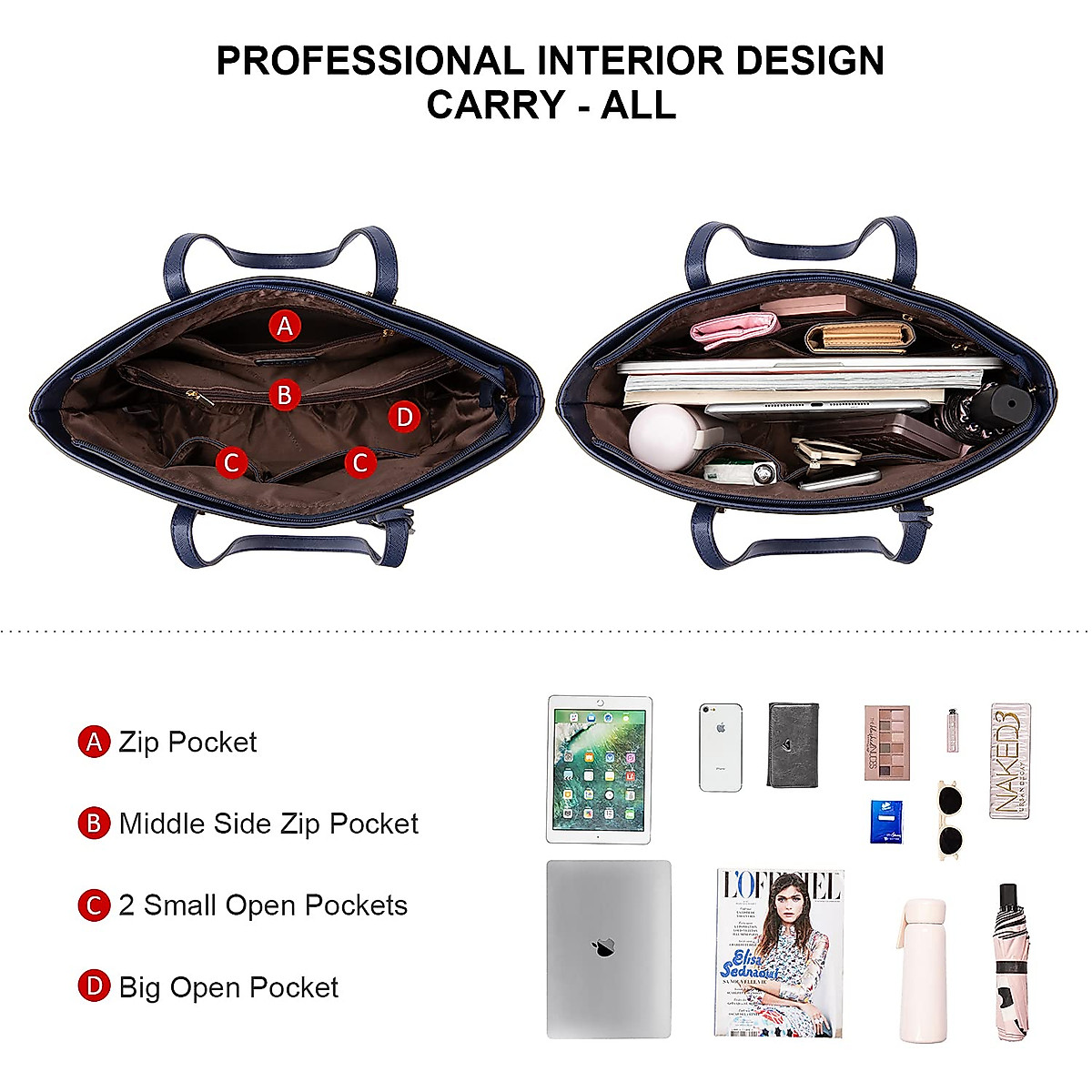 LOVEVOOK Purses and Handbags for Women Fashion Tote Bags Shoulder Bag Top Handle Satchel Bags