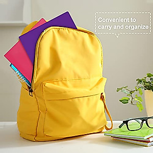 EOOUT 20 Pack Plastic Folders with 2 Pockets , 10 Colors Heavy Duty Pockets File Folders for Letter Size Paper