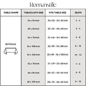 Romanstile Rectangle Vinyl PVC Tablecloth, 100% Waterproof Buffalo Plaid Plastic Table Cloth, Oil Proof Heavy Duty Wipeable Table Covers for Dining/Camping/Picnic/Outdoor - 54 x 78, Light Blue