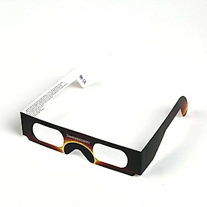 Bookishbunny 5 Pairs Solar Eclipse Viewers Paper Glasses Sun Viewing ISO Certified 5pk