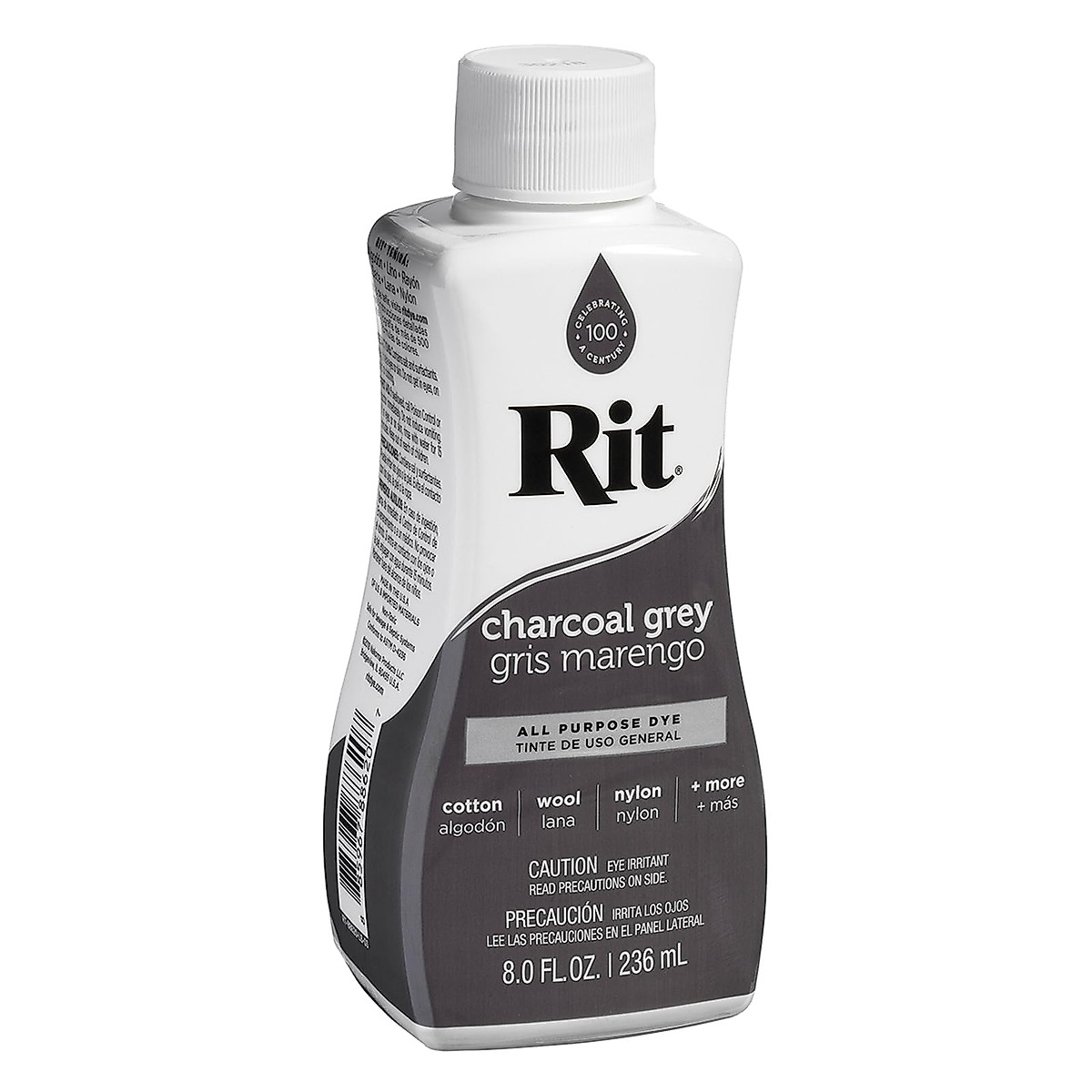 Rit All-Purpose Liquid Dye, Charcoal Grey , 8 oz