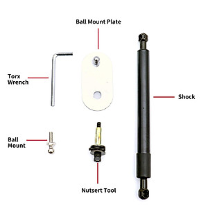 HICKS Tailgate Assist Shock Struts DZ43301 43301 fit for 2009-2018 Dodge Ram 1500, 2019-2022 RAM 1500 Classic, 2010-2022 RAM HD 1500 2500 3500