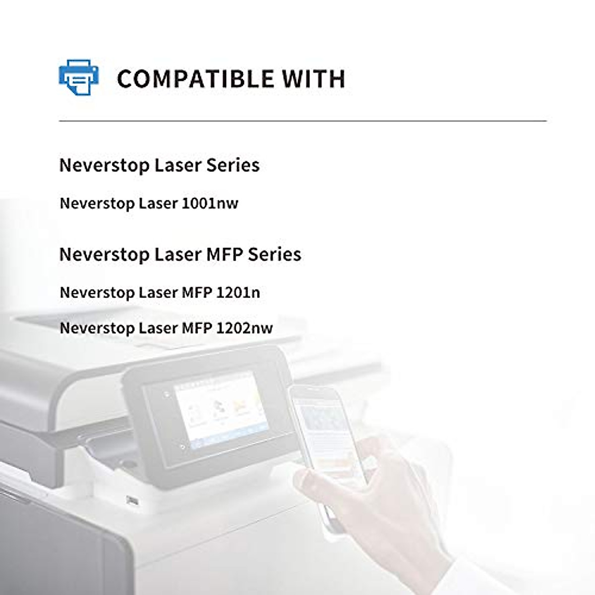 TEINO Compatible Toner Reload Kit Replacement for HP 143A W1143A 143AD W1143AD ues with Neverstop Laser Printer 1001nw MFP 1201n 1202nw (Black, 2-Pack)