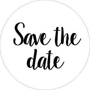 40-Pack, 2inch White Save The Date Stickers, Save The Date Labels, Envelope Seals