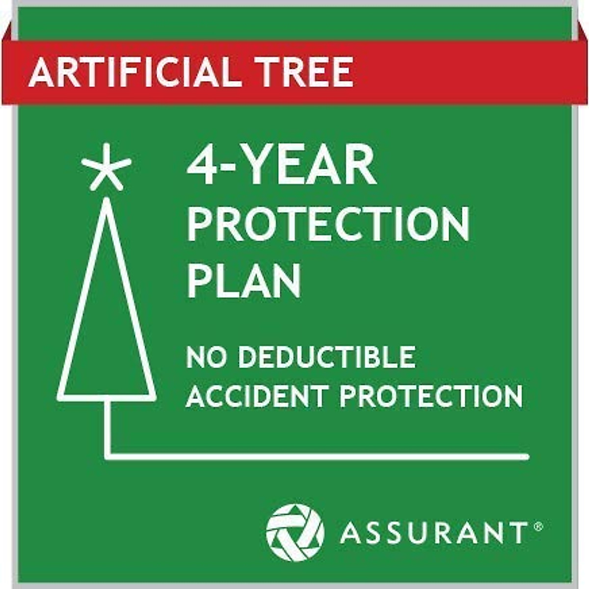 Assurant 4YR Artificial Pre-lit Tree Protection Plan $500-599