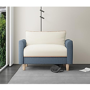 Sunrise Coast Accent Chair 45" Living Room Armchair 1.5 Seater Sofa Upholstered Couches for Living Room