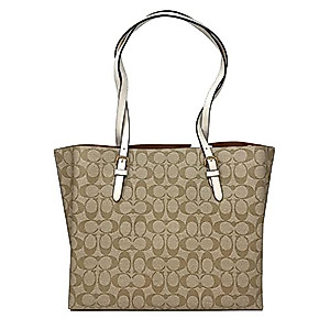 COACH MOLLIE TOTE IN SIGNATURE CANVAS, 1665, KHAIKI CHALK