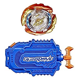 BEYBLADE Burst QuadDrive Cyclone Fury String Launcher Set - Battle Game Set with String Launcher and Right-Spin Battling Top Toy