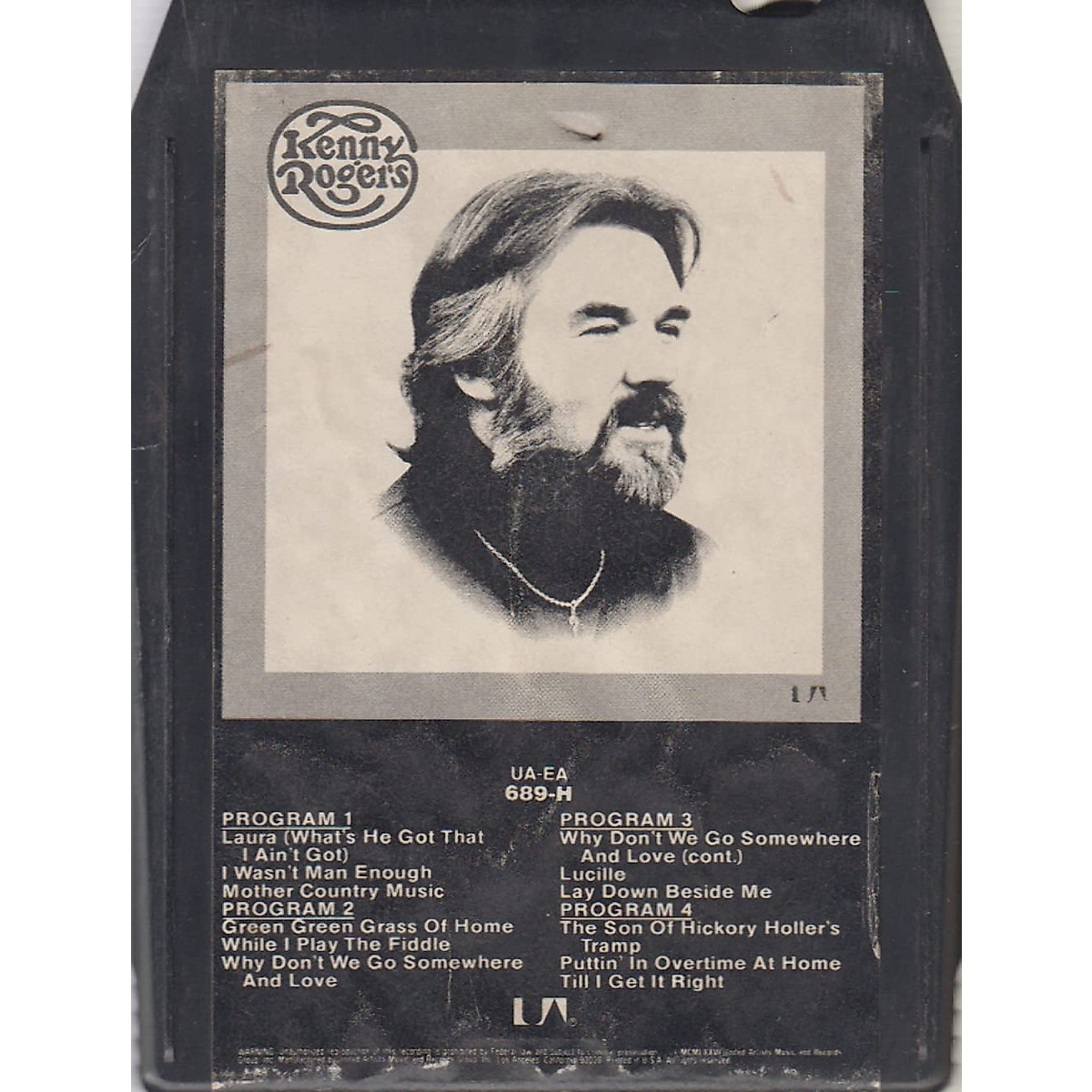 Kenny Rogers: Self-Titled -20278 8 Track Tape