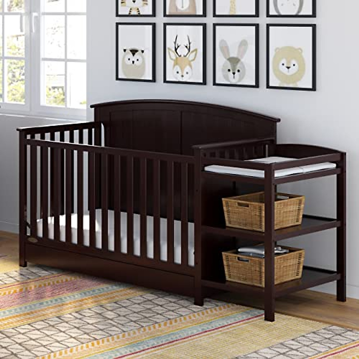 Storkcraft Steveston Crib & Changer w/Drawer - Espresso