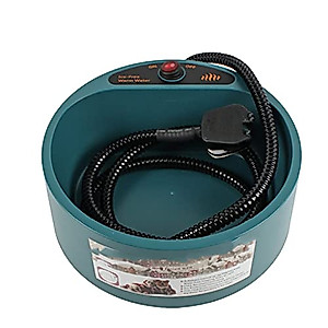 Pet Dog Bowl Food Winter Heating Feed Cage Constant Temperature 2L Bowls Feeder Products