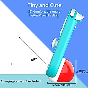 Antank Tiny Charging Stand Compatible with Nintendo Switch/Switch Lite/Switch OLED, Portable Cute Switch Dock Station with USB-C Port for Switch Games, No Projection, Red&White