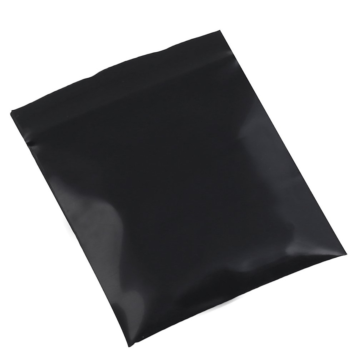 100PCS Black Polyethylene Flat Zip Closure Bags (6x9cm (2.4x3.5"))