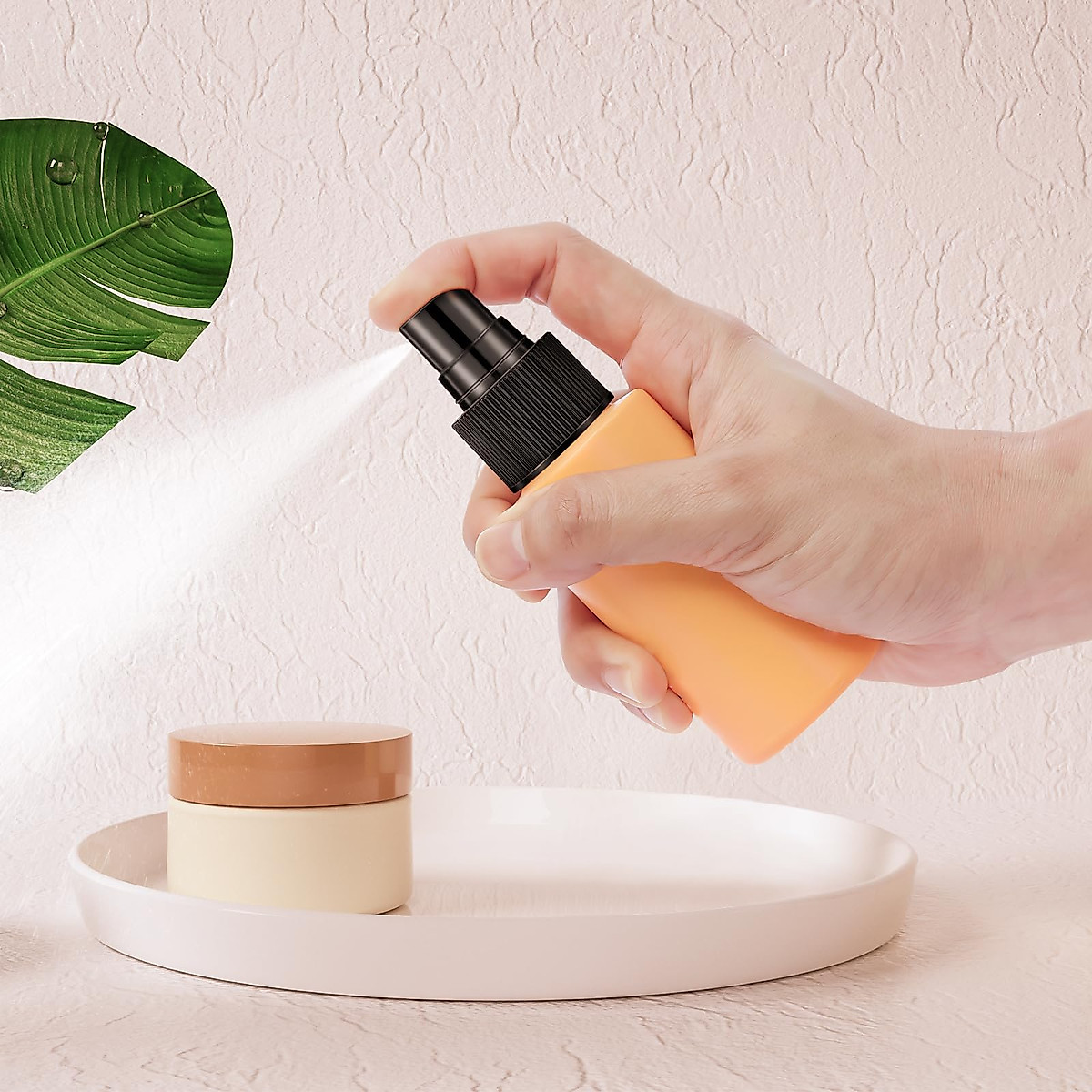 ARTIBETTER 40Pcs Spray Bottle Replacement Pump Oils Spray Tops for Fine Mist Sprayer Cosmetic Spray Bottle Size 24/410(Diameter/Circumference)