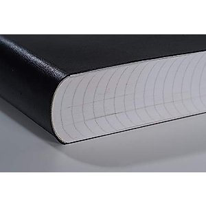 Zequenz Classic 360 Soft cover Notebook, Soft Bound Journal, Large, Black, 5.75" x 8.25", 200 sheets / 400 pages, Squared, Graph, Grid Pattern Premium Paper