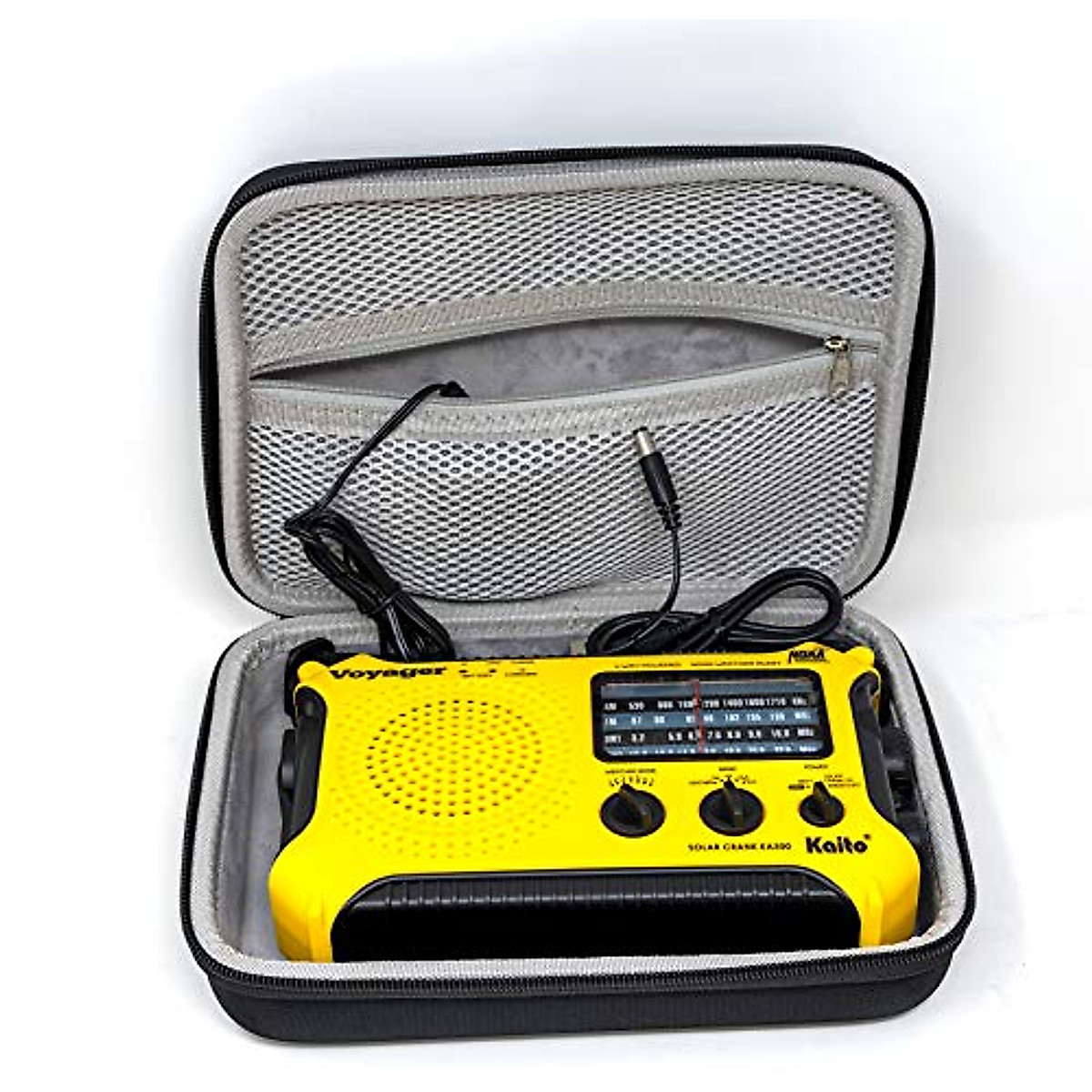 Kaito RC500 EVA Hard Shell Storage Case with Double-Zipper and Carrying Handle for The Voyager KA500 Radio