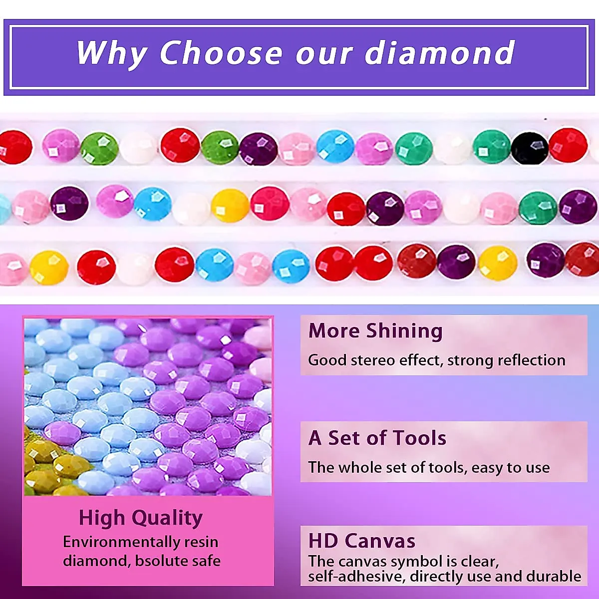 DIY 5D Diamond Painting by Number Kits, Crystal Rhinestone Diamond Embroidery Paintings Pictures Arts Craft for Home Wall Decor (Castle, 12x16inch)