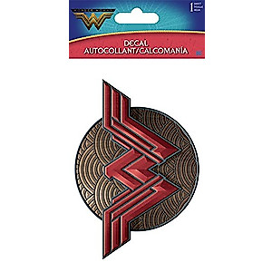 DC Comics Wonder Woman Decals Set Bundle with Wonder Woman Stickers - 3 Pack Wonder Woman Decal Stickers for Laptop, Phone, Car, Walls, Room Decor (Wonder Woman Party Supplies)