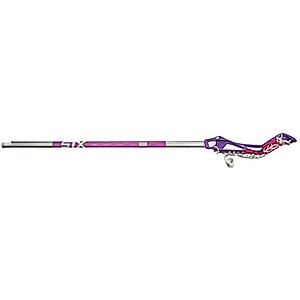 STX Lacrosse Crux 100 Complete Stick with Crux Mesh Pocket, Orchid