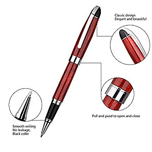 TEPENAR Writing Pen Set with Gift Box - Elegant Nice Black Ink Ballpoint Pen for Journal Signature Executive Business Office