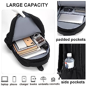 BESYIGA Unisex 25L Travel Backpack with Laptop Compartment Large Capacity Carry On Pack Bag for College Work