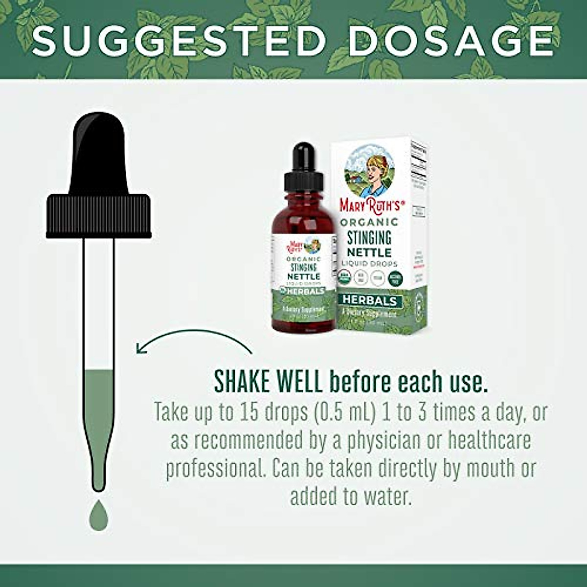 Stinging Nettle | USDA Stinging Nettle Leaf | Stinging Nettle for Glucose Metabolism Support | Detox Supplement | Herbal Blend for Detoxification | Vegan | Non-GMO | Gluten Free | 1 Fl Oz