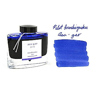 Pilot Iroshizuku Fountain Pen Ink - 50 ml Bottle - Asa-gao Morning Glory (Vivid Purplish Blue)