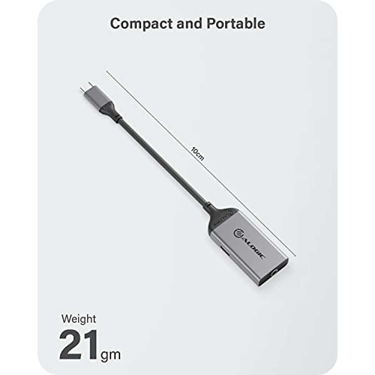 ALOGIC 2-in-1 USB-C Audio and Charging Adapter,USB-C to 3.5mm Audio Jack & USB-C Charging Port,PD Fast Charging,Ultra-Built Quality,Compatible with USB-C iPad/Tablets, Smartphones, laptops and More.