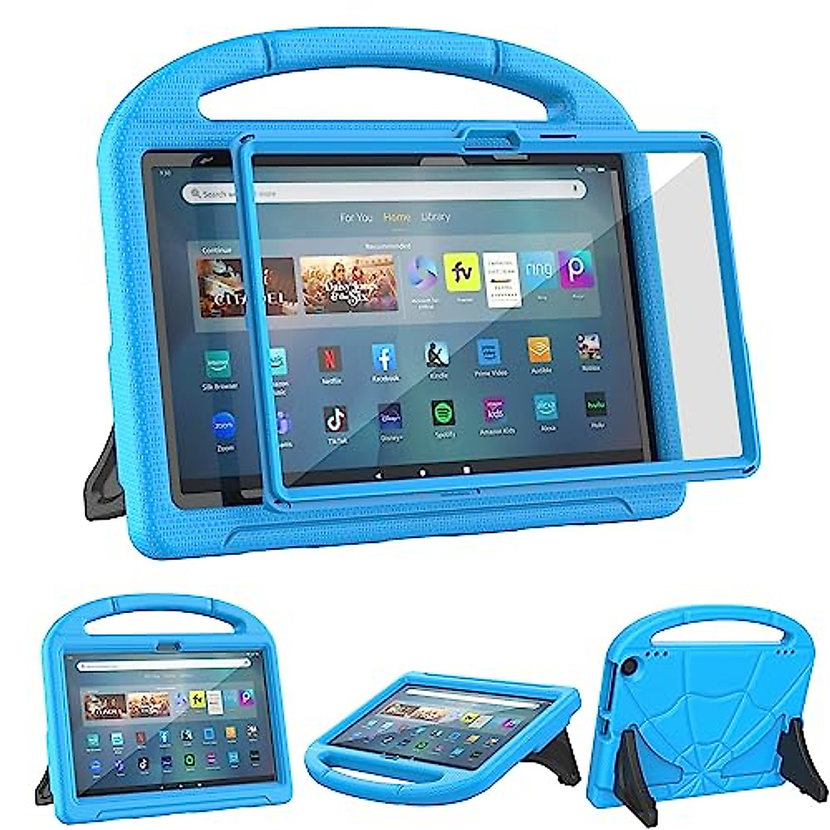 Amazon Fire Max 11 Tablet Case for Kids (13th Generation, 2023 Release), Patamiyar Lightweight Shockproof Kids Case with Handle Stand for Kindle Fire Max 11 Tablet - Blue