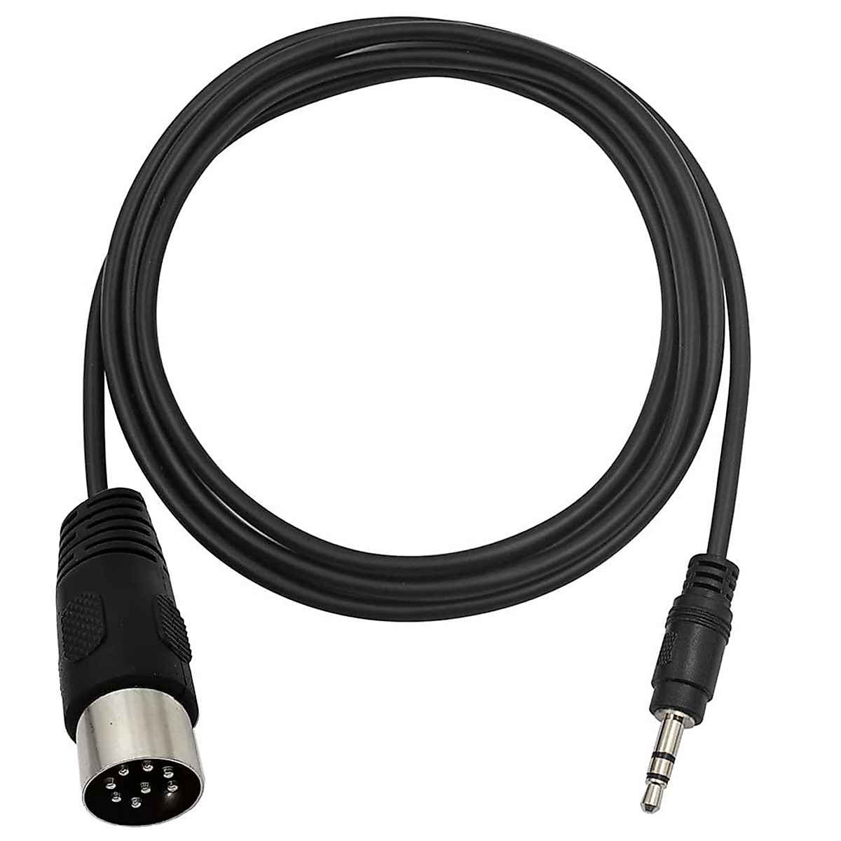 Seadream Large Din 8 Pin to DC3.5mm Cable ; 8 Pin Din Male Plug to 3.5mm Male Audio Adapter Cable for Musical Instrument Audio Equipment (5FT)