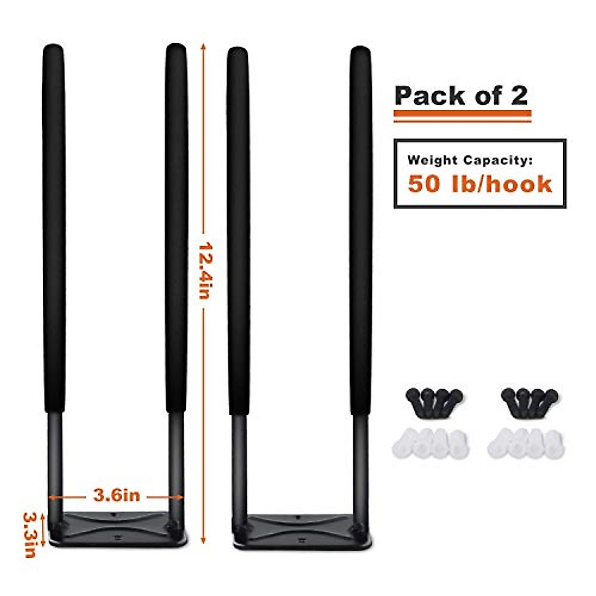 Wallmaster Wall Mounted Hanger 2-Pack Heavy Duty Rack Garage Storage & Garage Storage Tool Organizer System Heavy Duty Tools