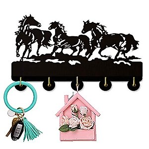 Running Horse Wall Coat Rack Wall Door Hook Lamp Hanger Living Room Kitchen Animals Vintage Hook Housekeeper Home Decor Wall Hook