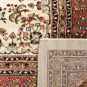 SAFAVIEH Lyndhurst Collection Area Rug - 9' x 12', Ivory & Rust, Traditional Oriental Design, Non-Shedding & Easy Care, Ideal for High Traffic Areas in Living Room, Bedroom (LNH331R)