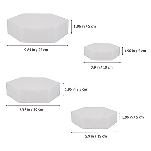 Fake Cake Fake Cake 4pcs Foam Cake Circle Cake Set Cake Decorating Practice Mould for Crafts Flower Wedding Christmas Party Decoration Rotating Cake Stand Rotating Cake Stand