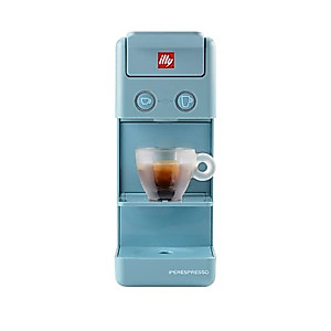 Illy Y3.3 Single Serve Espresso and Coffee Capsule Machine, 12.20x3.9x10.40 (Cape Town Blue)