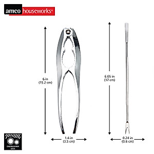 Amco Seafood Tool Set, 1 EA, Silver