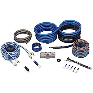 Rockville RWK4CU 4 AWG Gauge 100% Copper Complete Amp Installation Wire Kit OFC