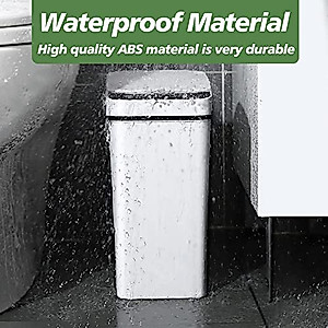 FUNTOOB Sensor Trash Can Automatic Motion Sensor Trash Can 2.5 Gallon Bathroom Trash Cans with Lids Small Garbage Bin for Bedroom Bathroom Office