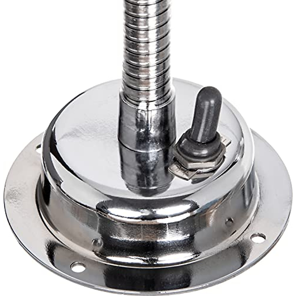 Carlisle FoodService Products HL818500 FlexiGlow Aluminum Heat Lamp with Bulb, Single Arm, 24" H x 4" Base Dia., Silver