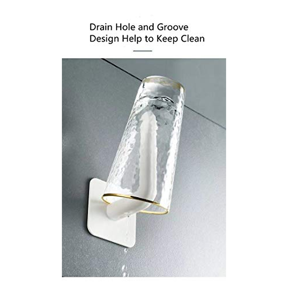 NOWEOD Universal Wall Hook, self-Adhesive Hook, Multi-Purpose Hooks (2 Pack) White