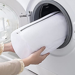 4 Pack Mesh Laundry Bags, Household Washing Machine Net Bag Fine Mesh Laundry Bag with Non Rusting Zipper Suitable for Shirts, Socks, Underwear and Baby Clothes